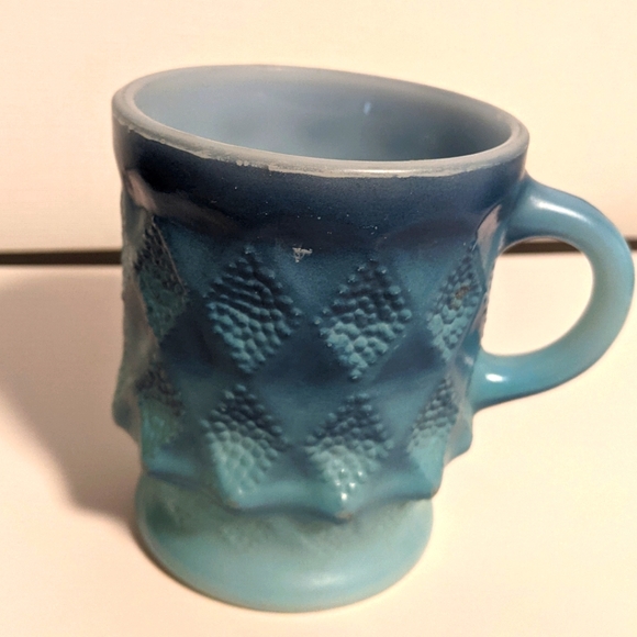 Fire King | Kitchen | Vintage Fire King Anchor Diamond Mug Blue | Poshmark